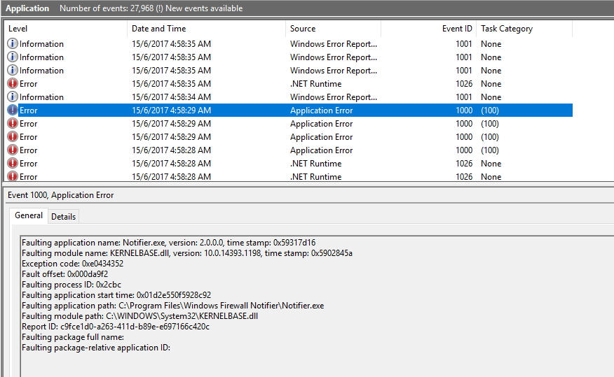 No notifications on Win10 Creators Update (v2 beta 1) · Issue #1 · wokhan/WFN · GitHub