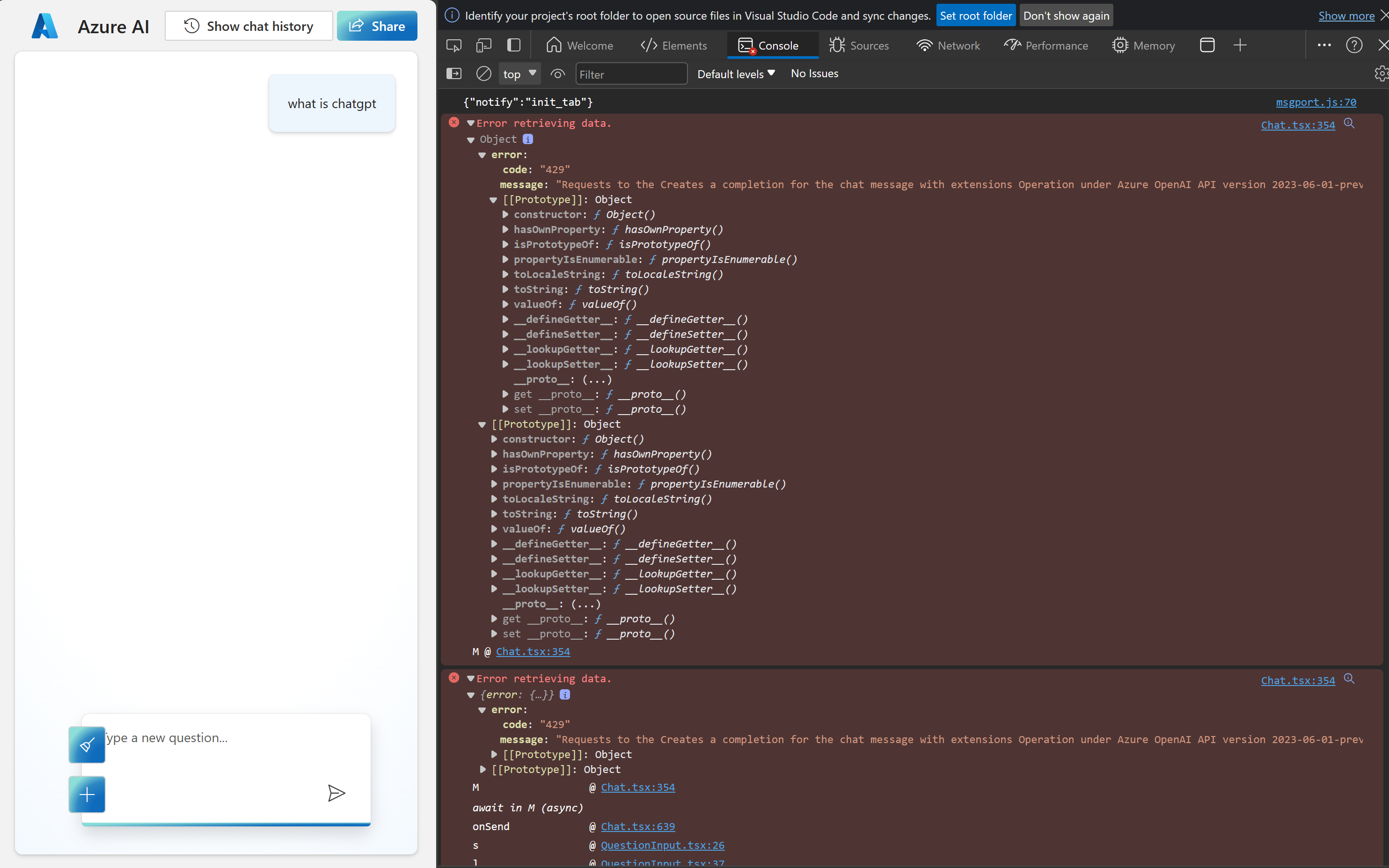 Chats not working with history enabled · Issue #246 · microsoft/sample ...