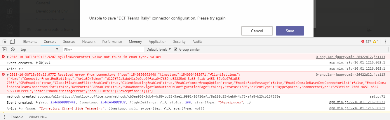Error Received In Connector · Issue 5 · Officedevmicrosoft Teams Sample Connector Csharp · Github