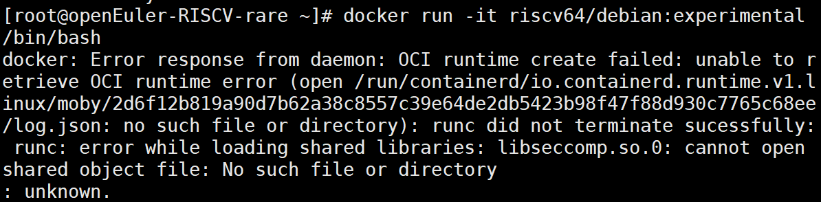 验证在 D1 上跑 openEuler，启动 docker，容器里跑 debian 和 ubuntu · Issue #25 · isrc ...