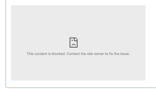 Embeded YouTube video in WYSIWYG interface "Refused to frame" due to Content Security Policy ...