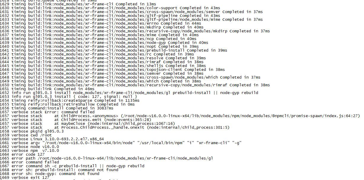 执行npm I Xr Frame Cli G报错 · Issue 3 · Wechat Miniprogram Xr Frame Cli · Github