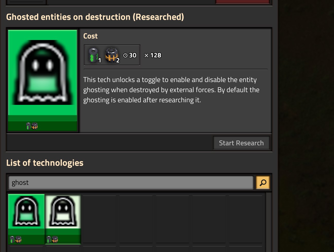 ghosted entities technology appears twice · Issue #274 · Arch666Angel ...