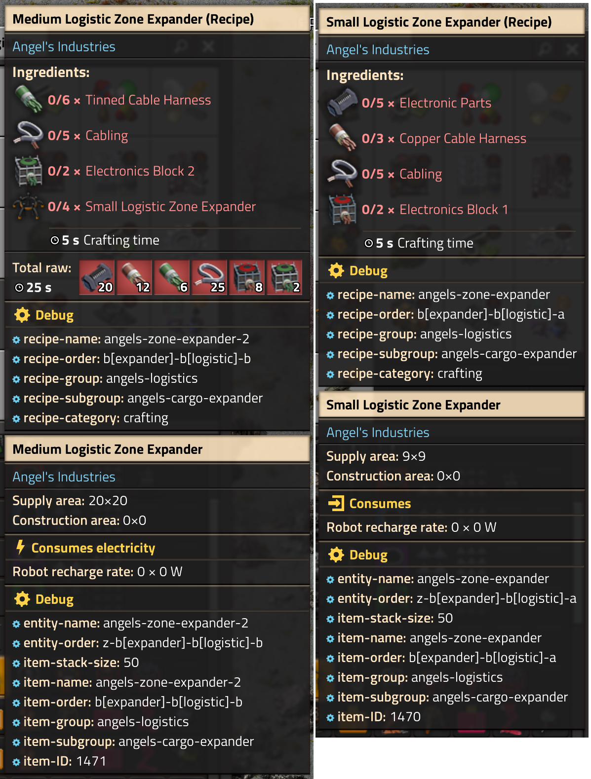 Angels zone exanders show "consumes energy" · Issue #317 · Arch666Angel/mods · GitHub