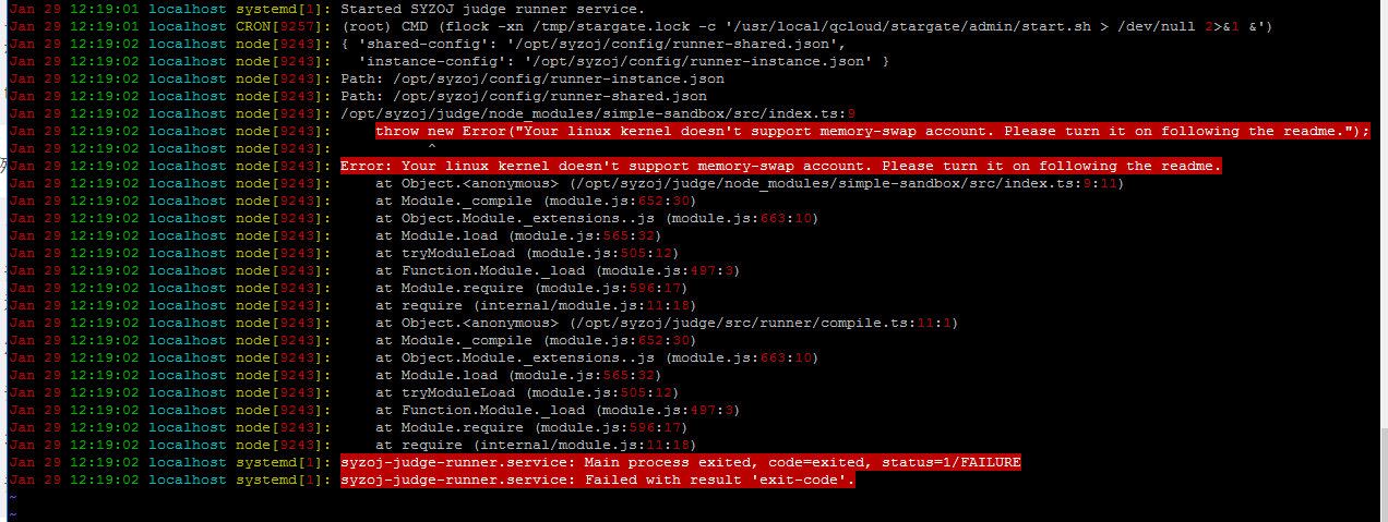 Runner服务跑不起来 · Issue #177 · syzoj/syzoj · GitHub
