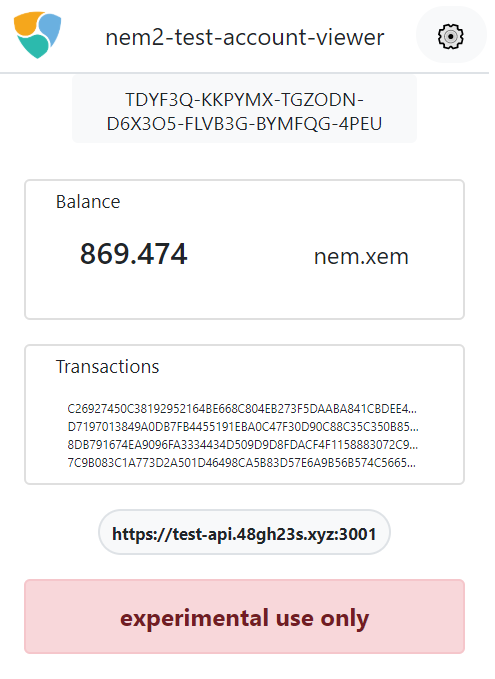 GitHub - planethouki/nem2-test-account-viewer-extension