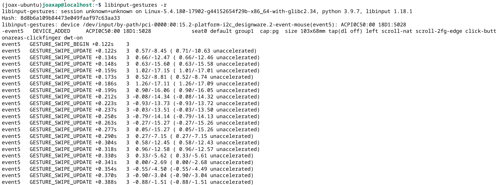 Issue with touchpad three fingers detection - libinput can see it before `startgnome` and stops ...