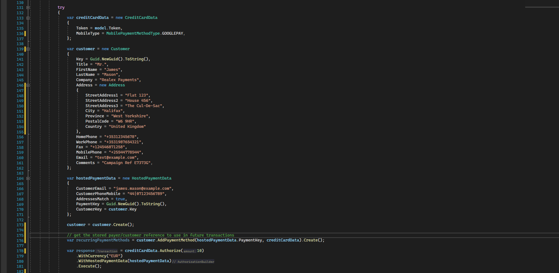 Card storage properties are not showing when it's apple pay or google ...