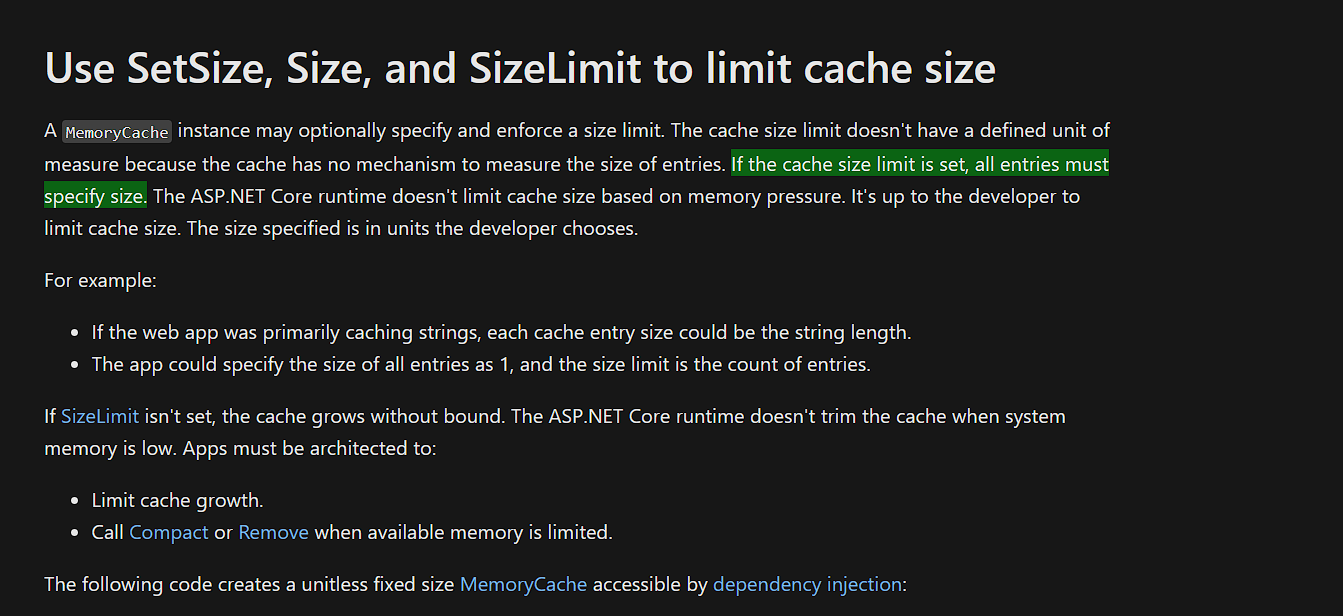 Cache entry must specify a value for Size when SizeLimit is set · Issue #399 · passwordless-lib ...