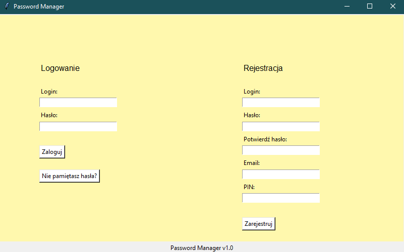 GitHub - FMularski/PasswordManager