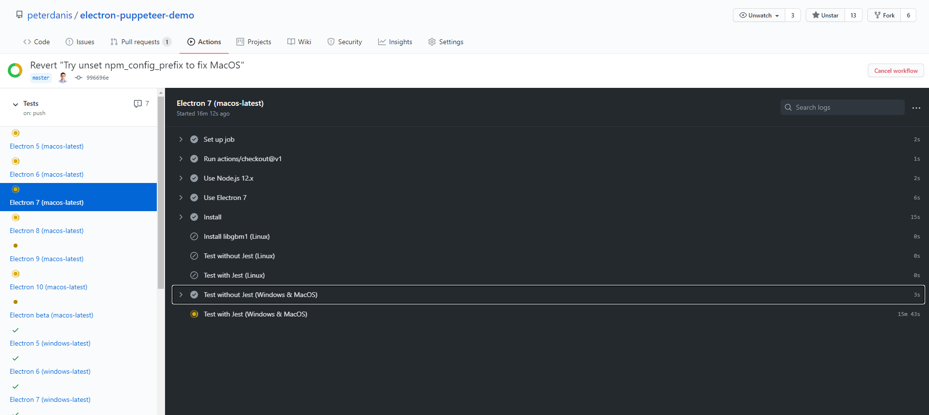 Macos Builds Not Finishing · Issue 2093 · Actionsrunner Images · Github