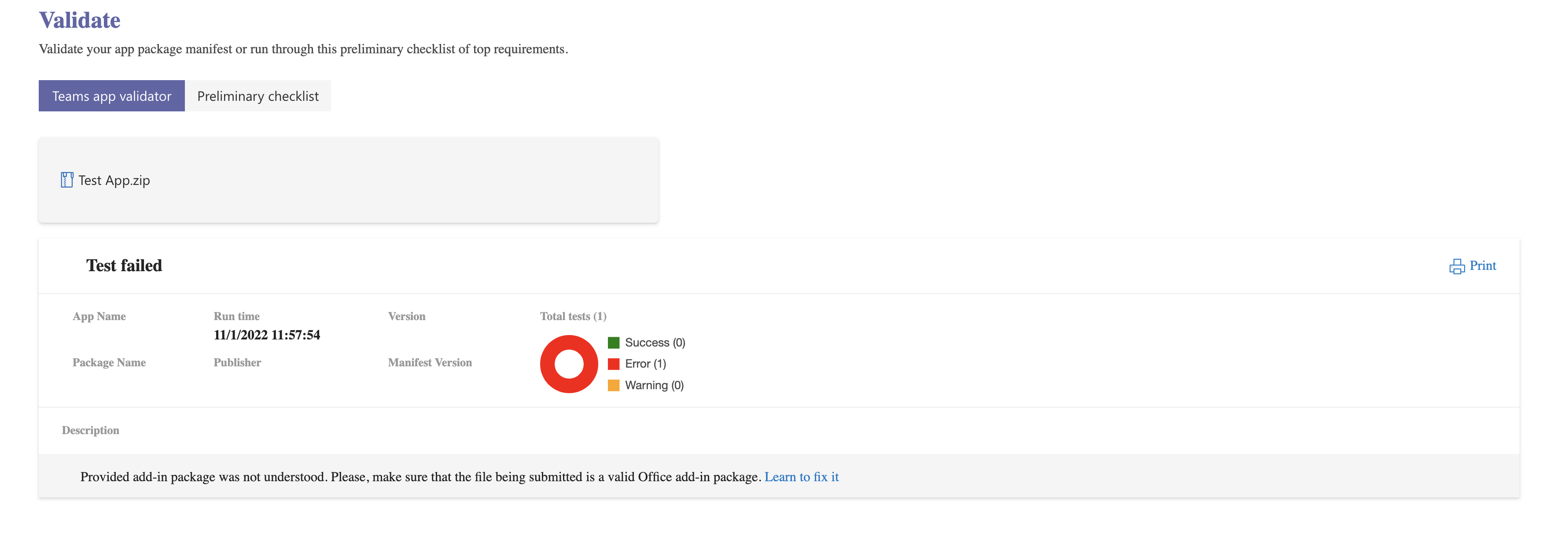Issue while importing an existing/creating app to developer portal ...