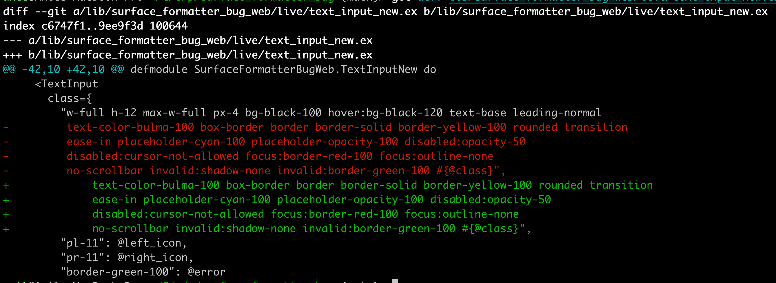 Unnecessarily indents css classes on each run · Issue #36 · surface-ui ...
