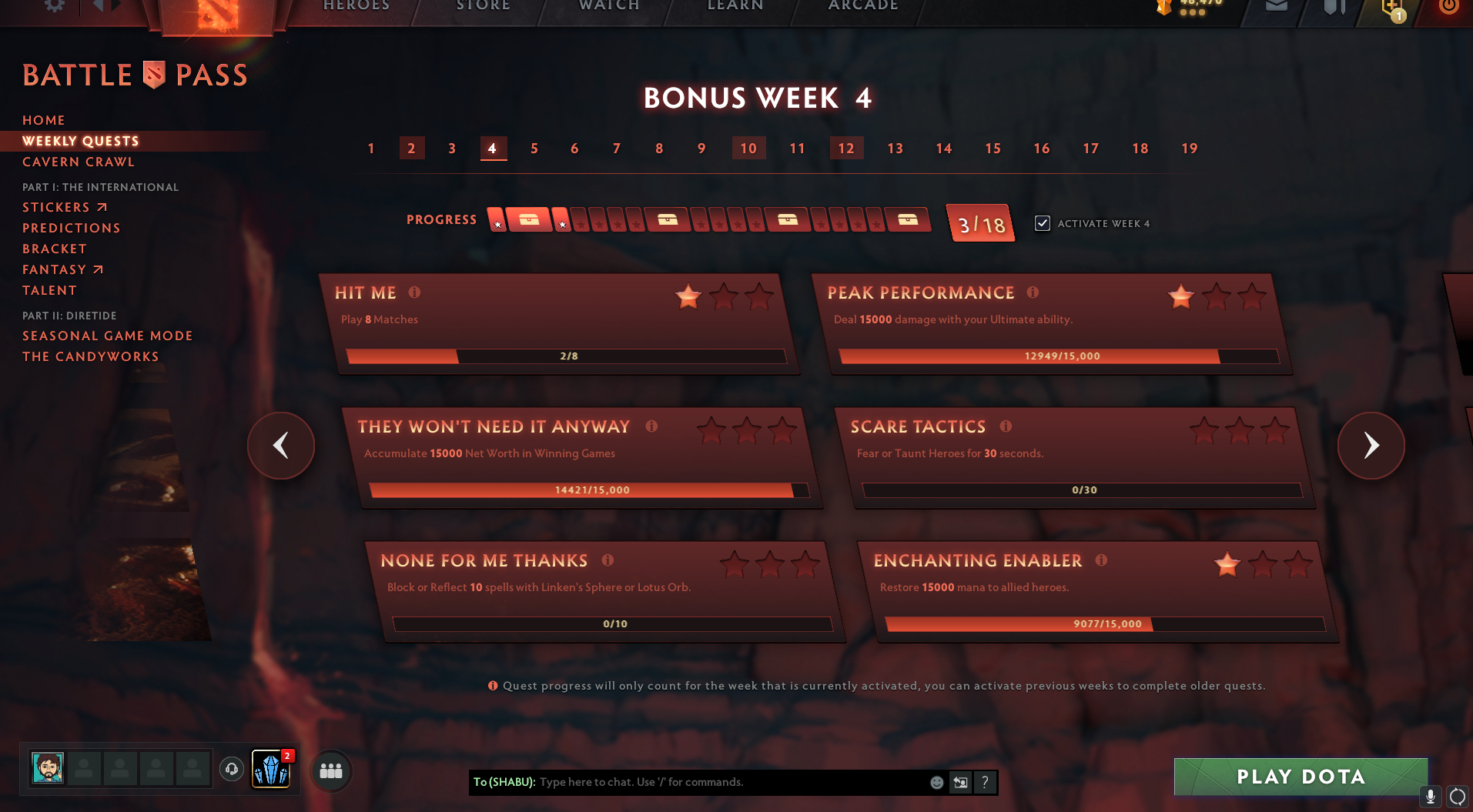 Did Not Get The Battle Pass Reward In Week 4 2 Stars · Issue 3318