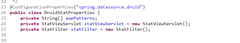 druid-spring-boot-starter中的WebStatFilter配置读取不到 · Issue #1785 · alibaba/druid · GitHub