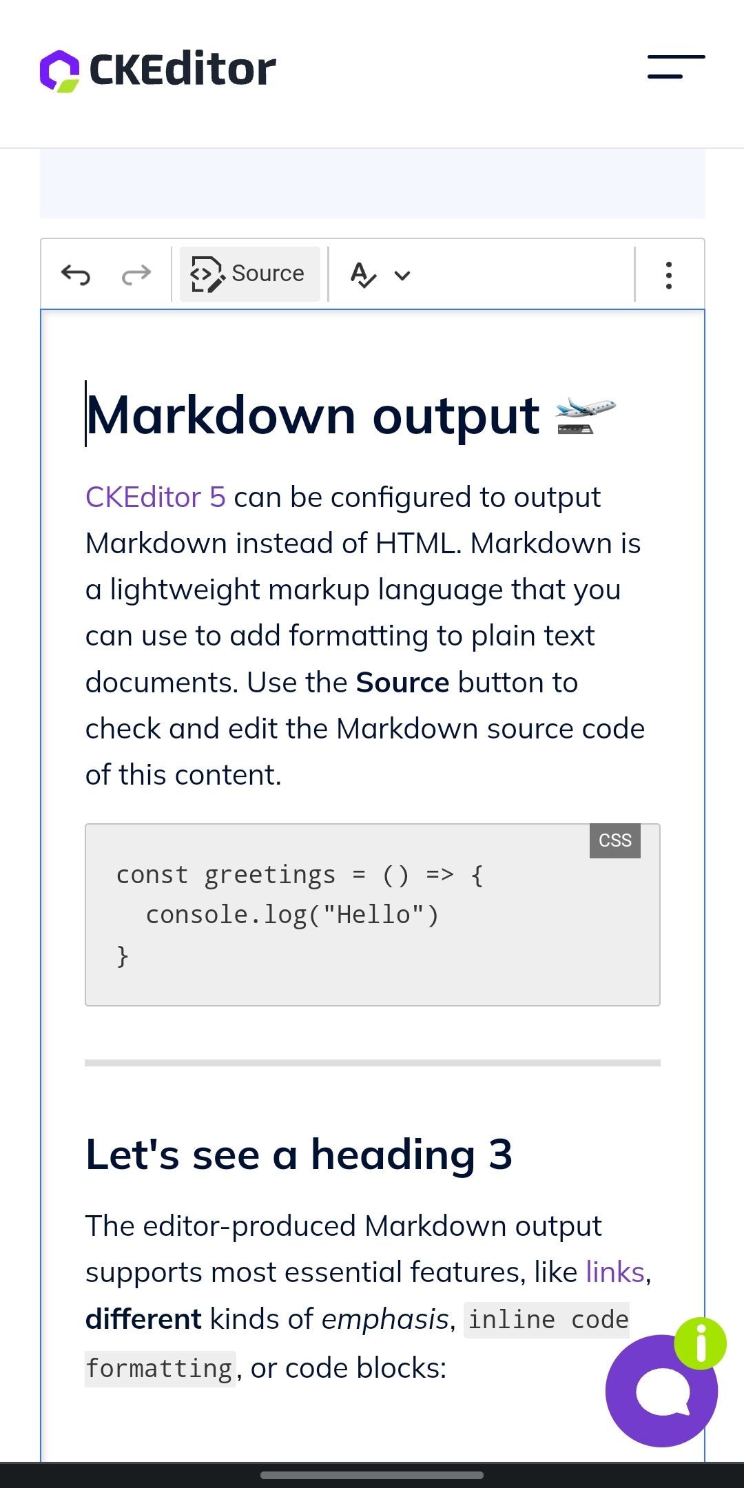 JavaScript snippets don't work for the "js" shortcut · Issue #13276 · ckeditor/ckeditor5 · GitHub