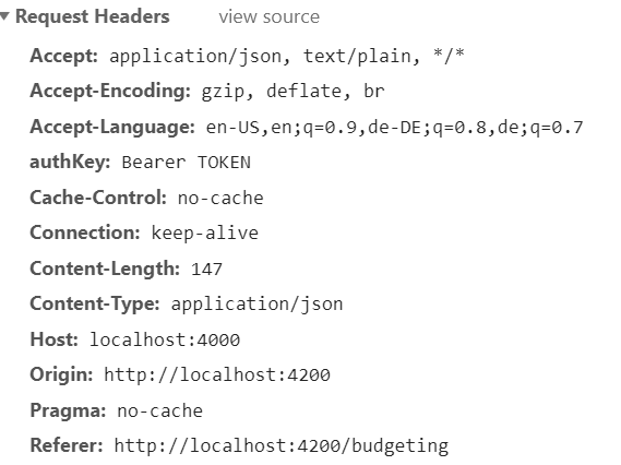 Problem When Passing Header To Graphql Backend Using