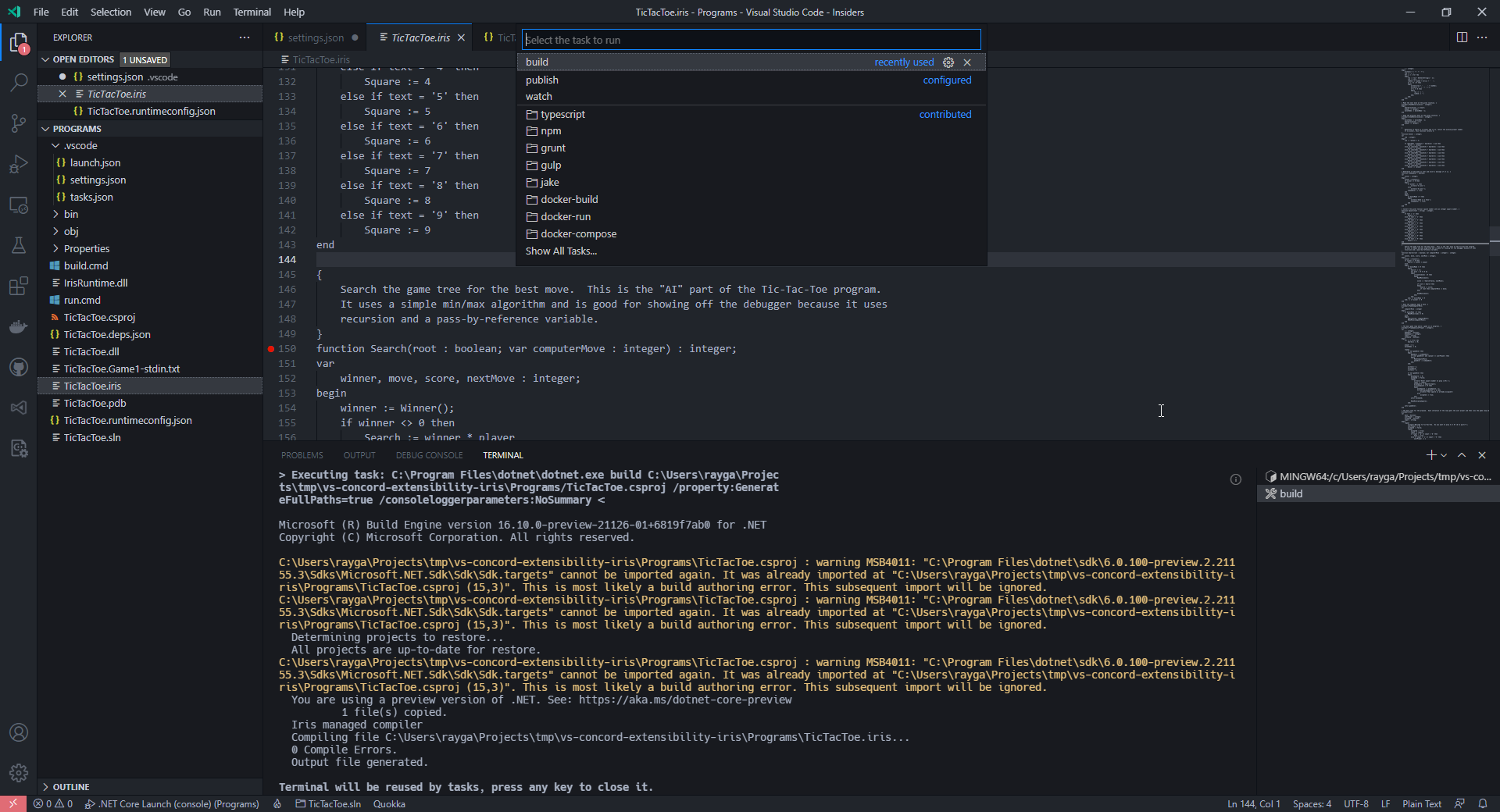 Add Source Language Mapping To The Concord Debug Engine · Issue 2932 1832