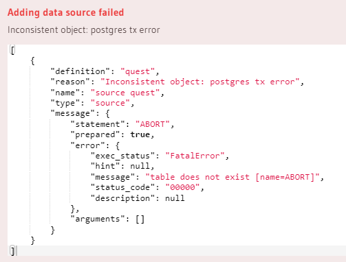 Compatibility with Hasura: SQL Parse Error when querying `pg_catalog` · Issue #2185 · questdb ...
