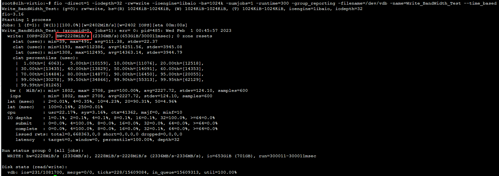 Block device sequential write performance fluctuates widely · Issue ...
