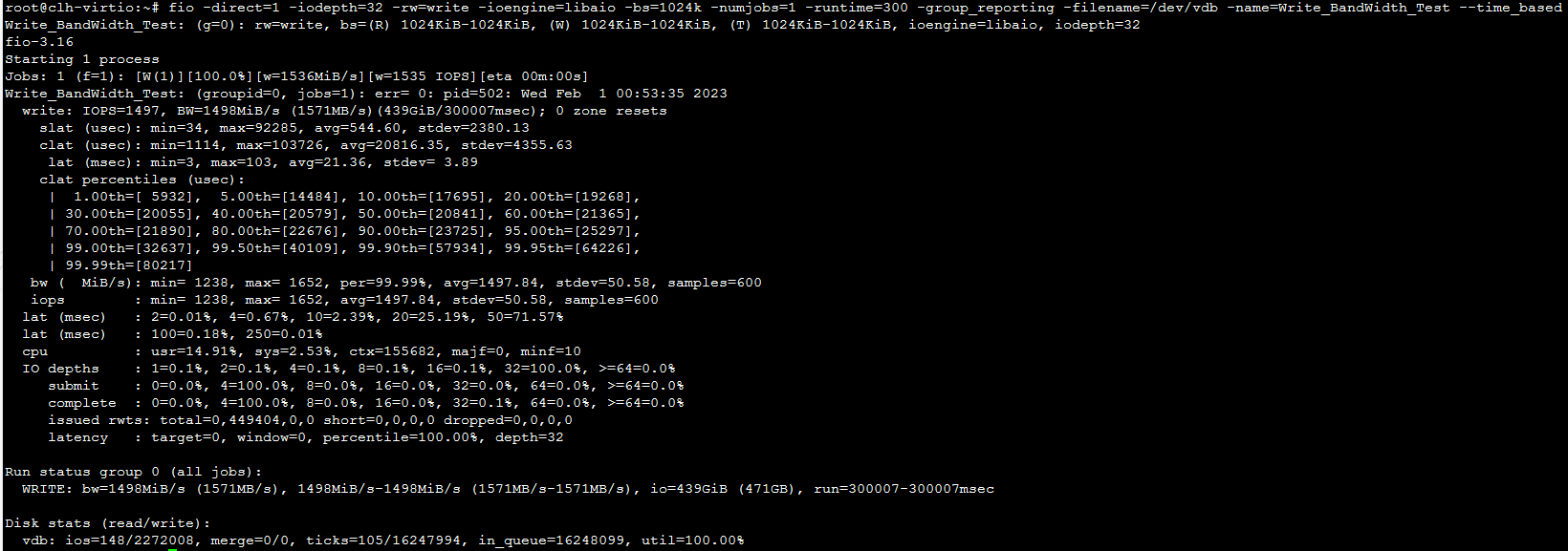 Block device sequential write performance fluctuates widely · Issue ...