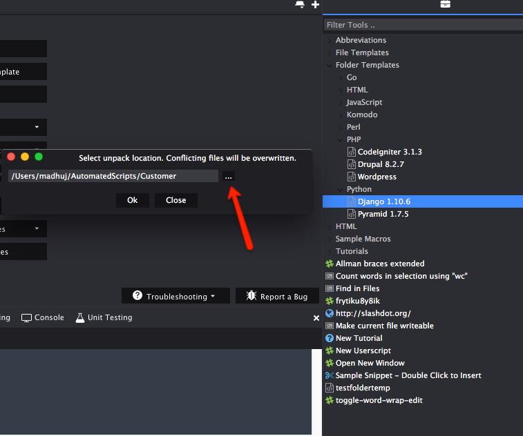 Folder template is opening file picker instead of folders · Issue #2840 · Komodo/KomodoEdit · GitHub