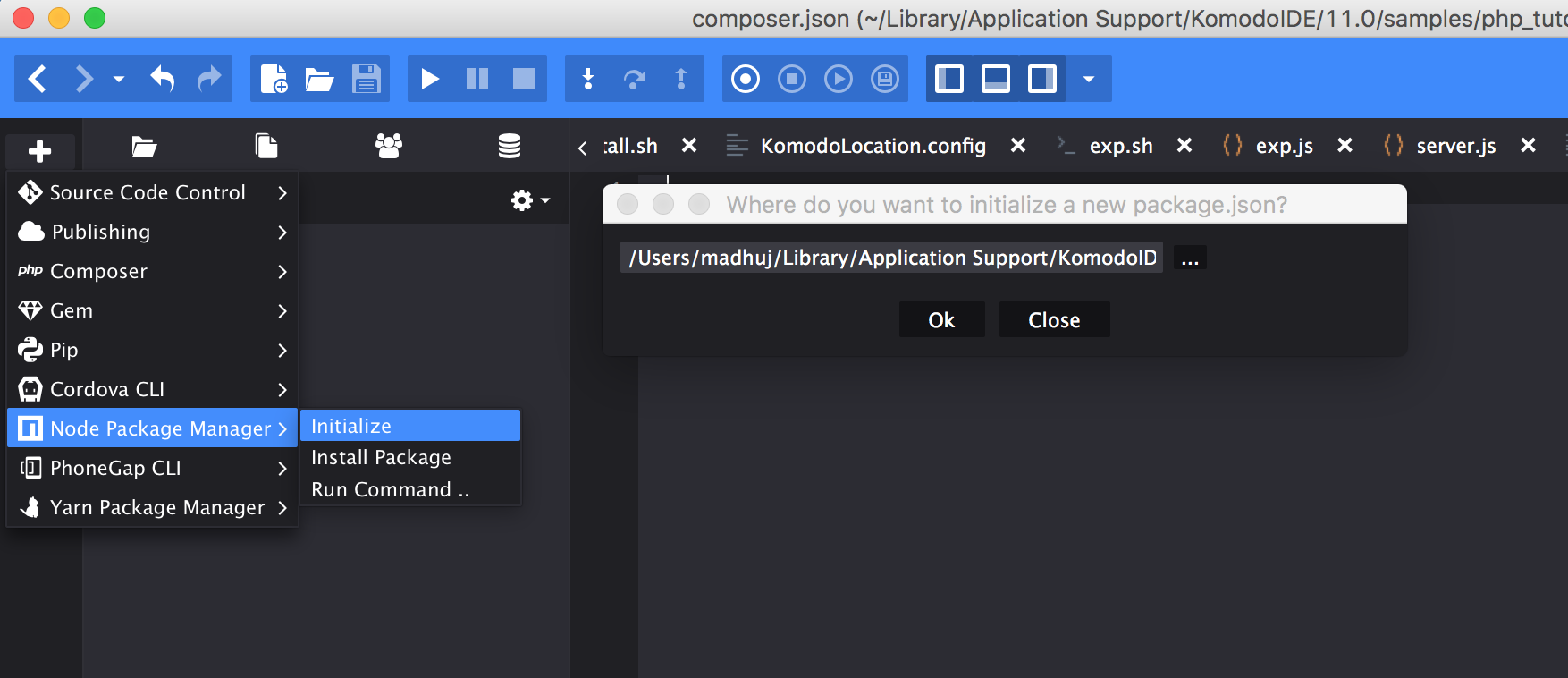 Package Manager Is Using File Picker Instead Of Folder Picker · Issue 3048 · Komodokomodoedit 