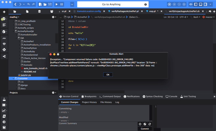 Error while creating a new file · Issue #3226 · Komodo/KomodoEdit · GitHub