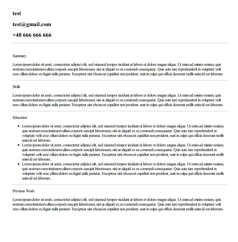 GitHub - PiotrWirth/Website_CV_Generator