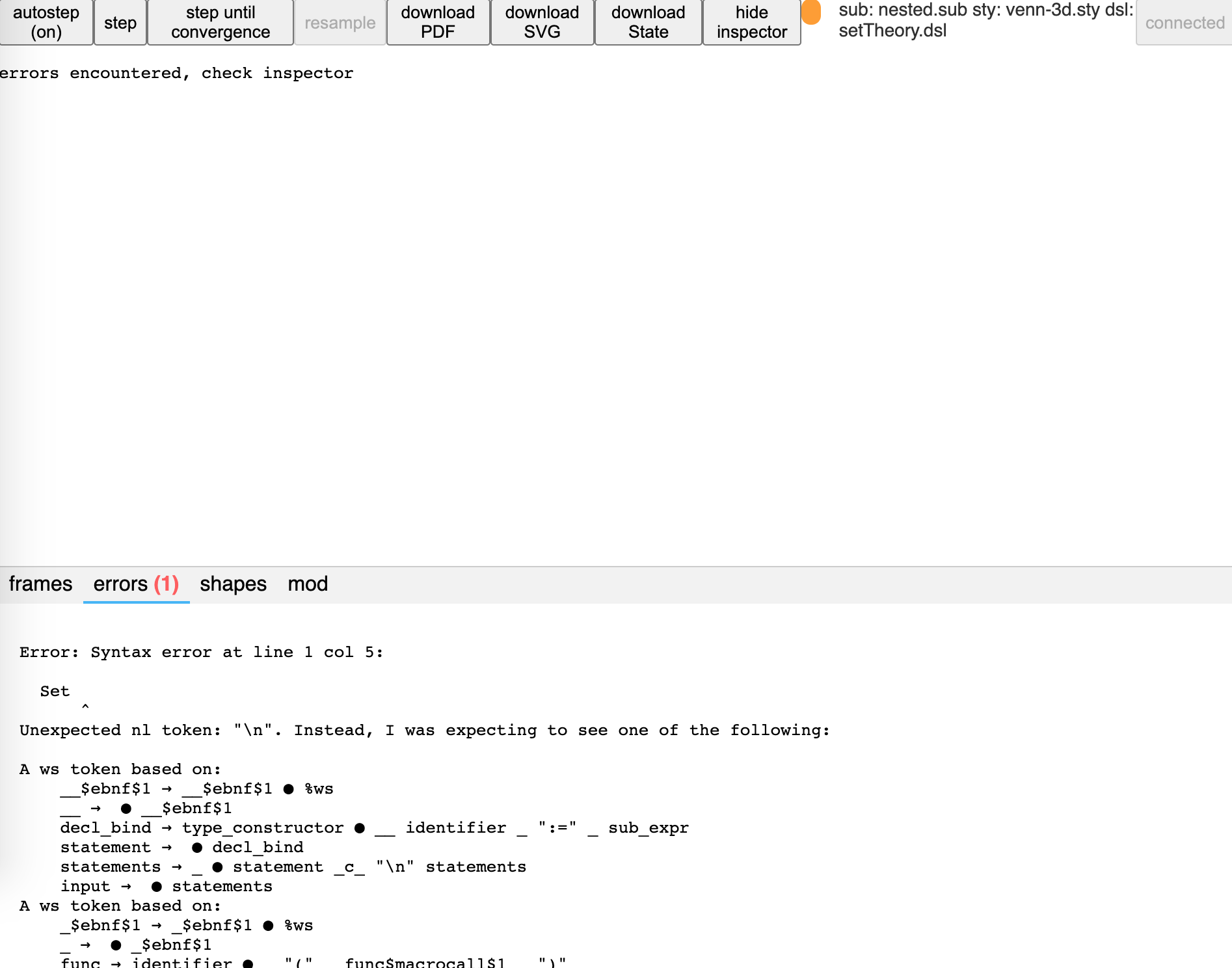 show errors more visibly to users in the frontend · Issue #486 · penrose/penrose · GitHub