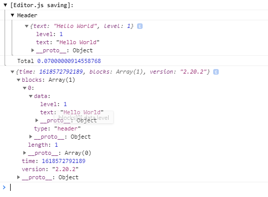On save data output do not display as expected · Issue #1660 · codex-team/editor.js · GitHub