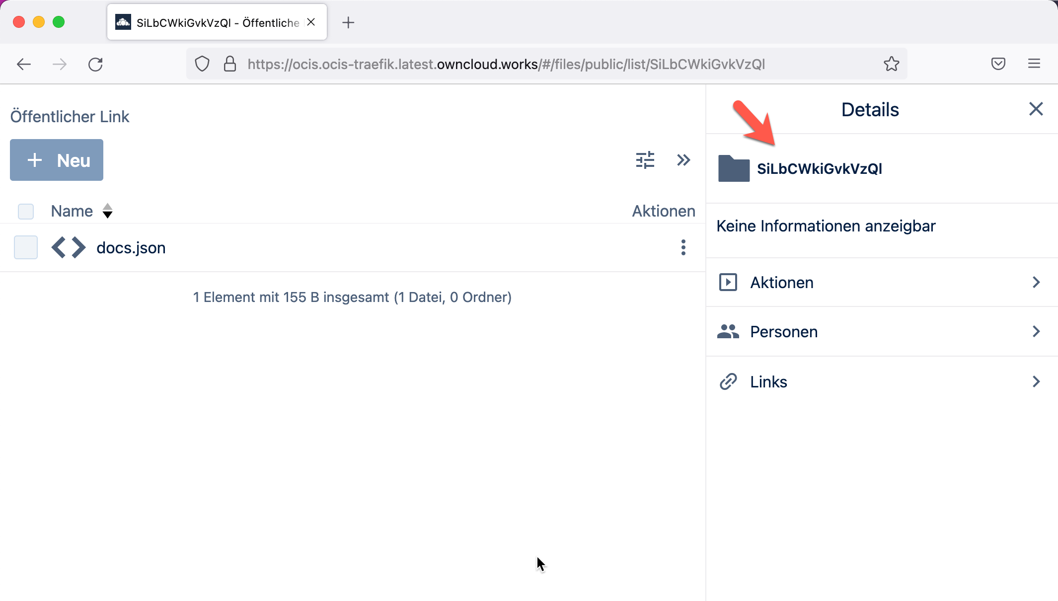 Public link-view shows token in right sidebar · Issue #6182 · owncloud/web · GitHub