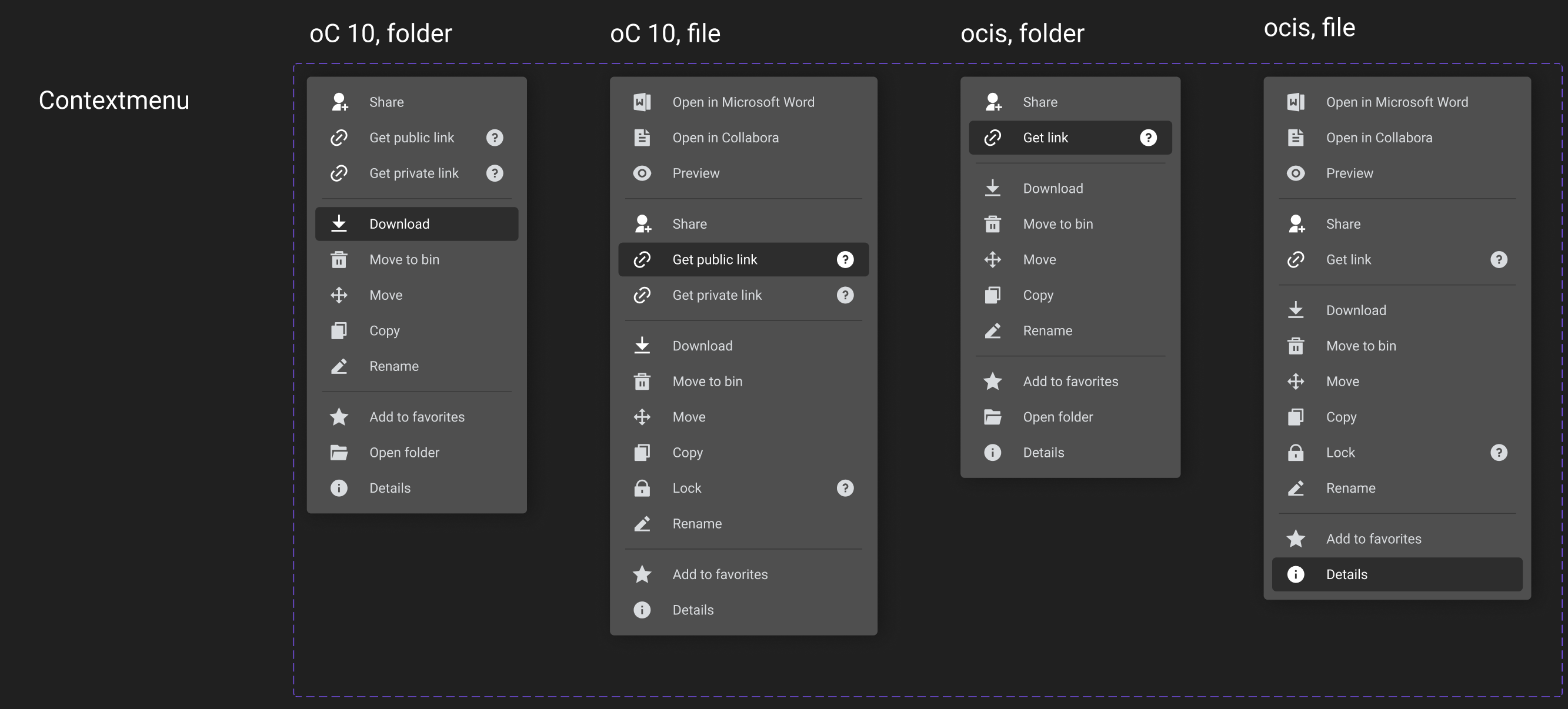 Redesign "Context Menu" · Issue #6212 · owncloud/web · GitHub