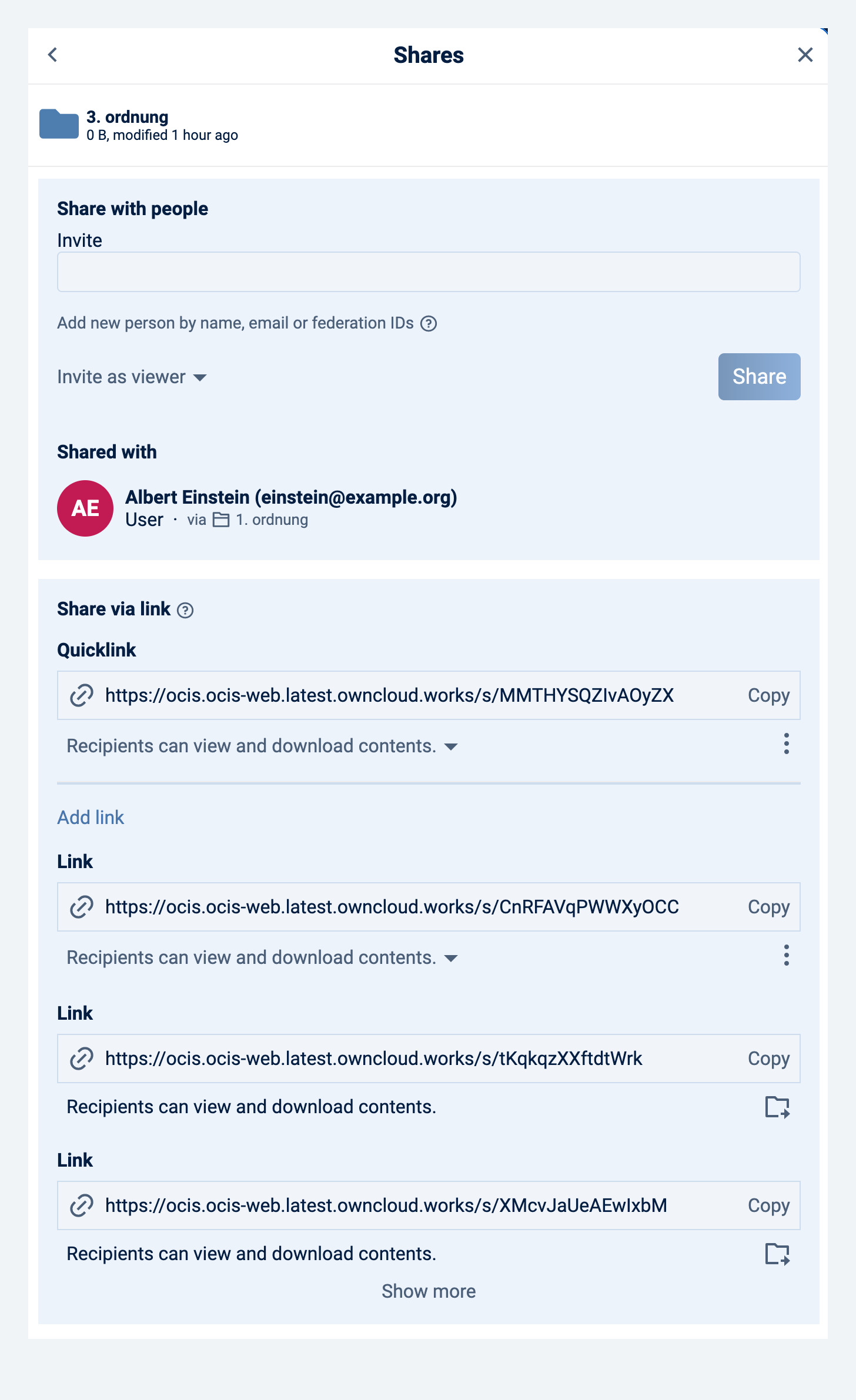 Sharing-Panel: Indirect links mess up the "Share via link"-Section · Issue #7132 · owncloud/web ...