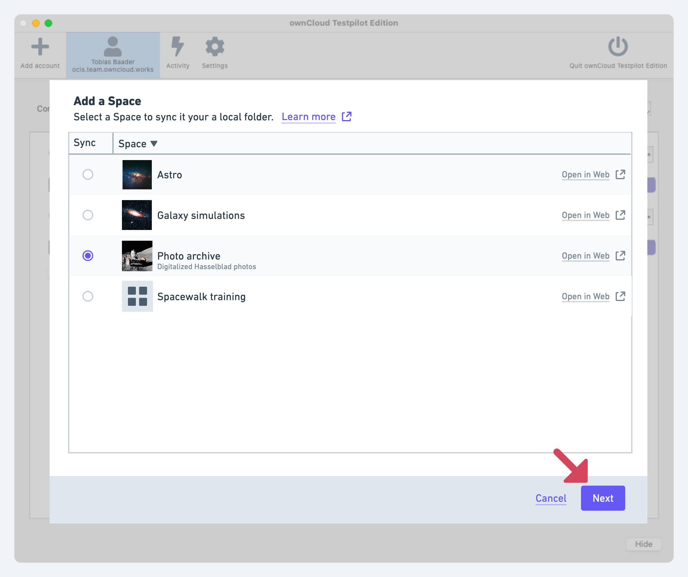 [Spaces] Add a single Space · Issue #10047 · owncloud/client · GitHub