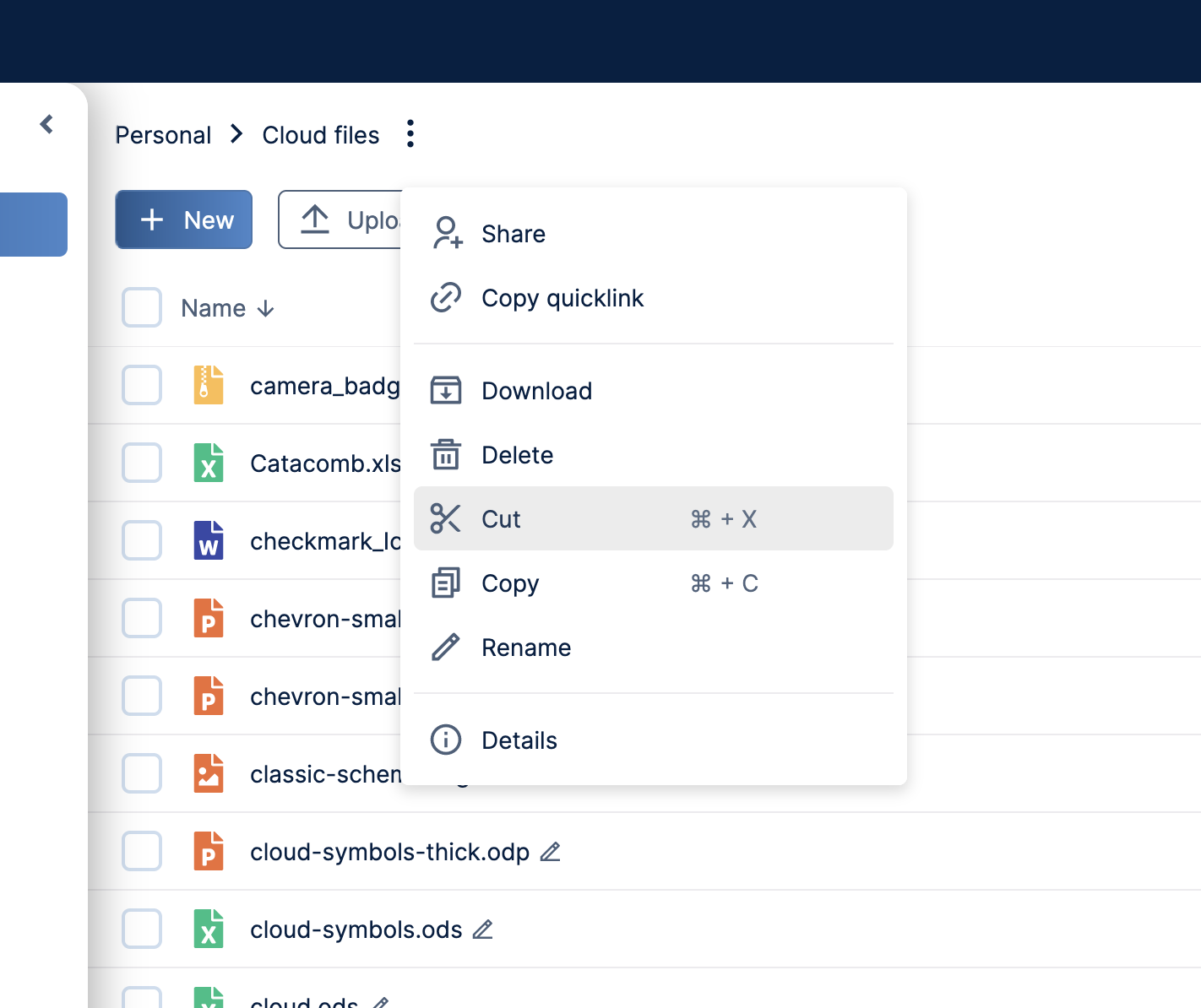Contextmenu Breadcrumb Shortcut Hints Should Be Right Aligned · Issue 7493 · Owncloudweb · Github 