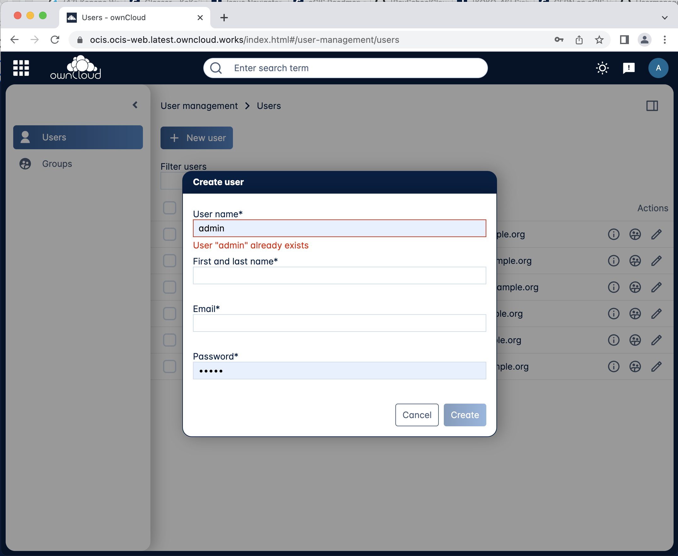 Usermanagement: Forms get accidentally filled by password manager · Issue #8065 · owncloud/web ...