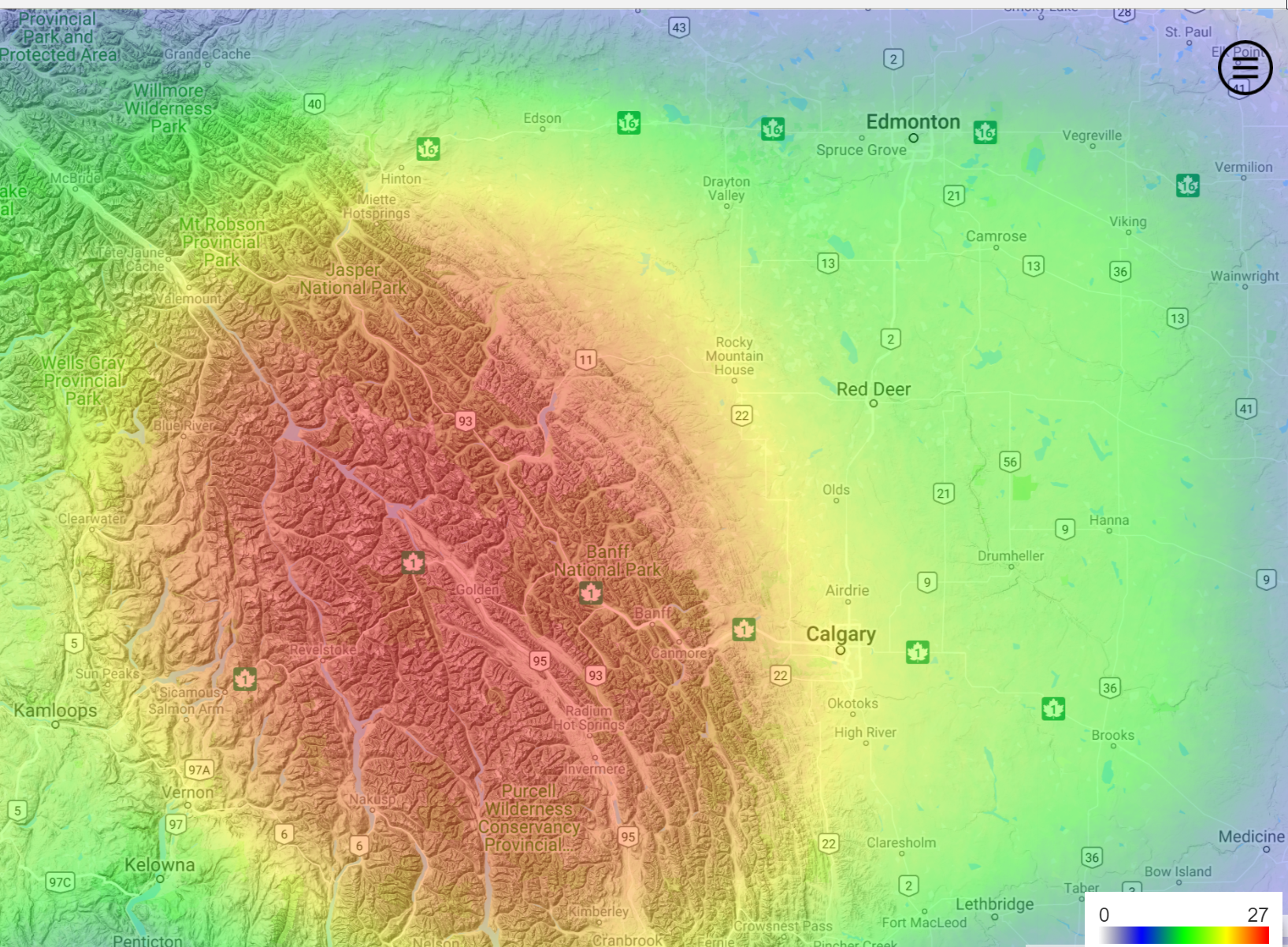 Wrong colors at the edges of the screen · Issue #293 · pa7/heatmap.js ...