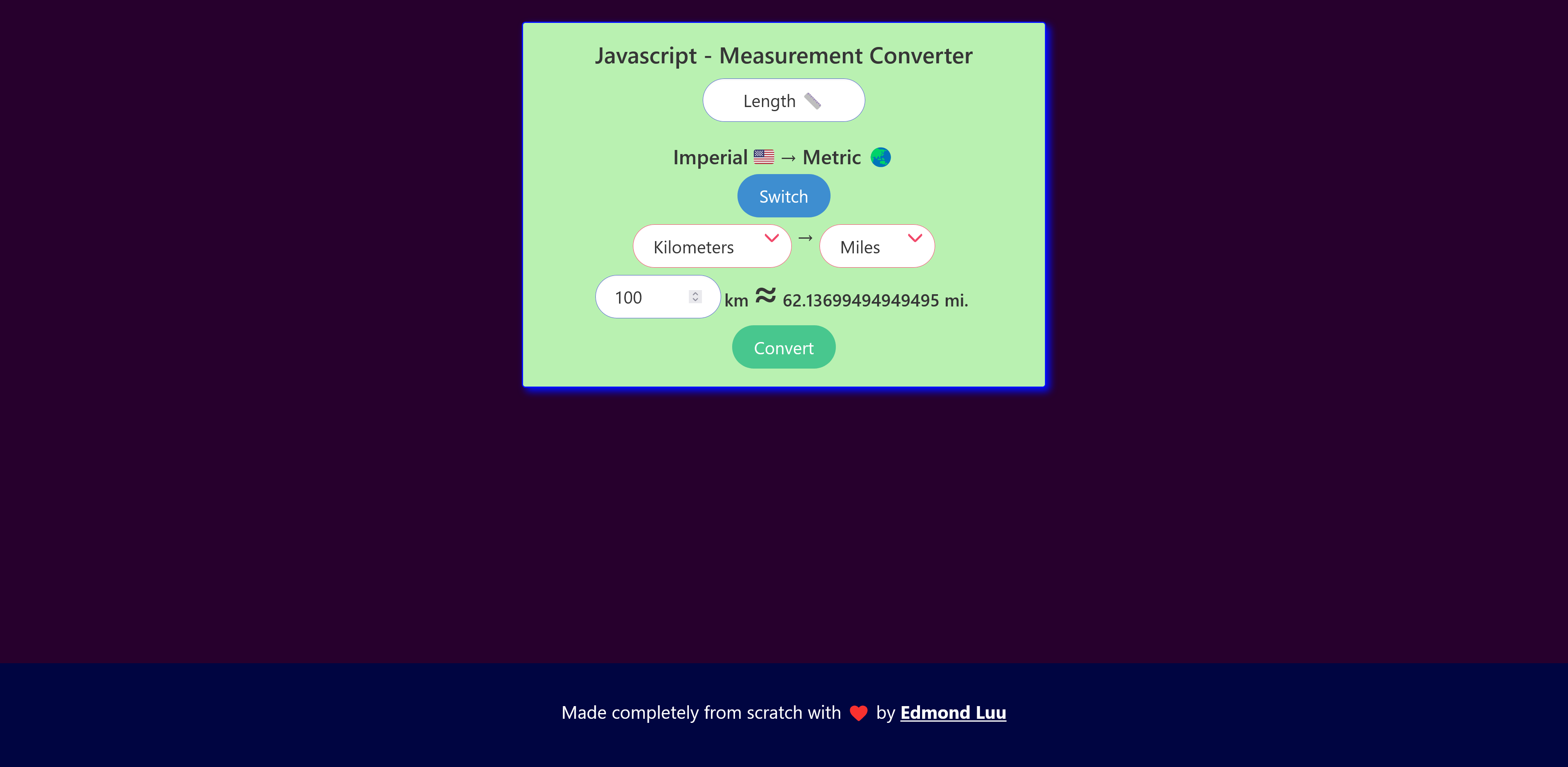 GitHub - Edmond-Luu/measurementConverter: This project is an expanded ...