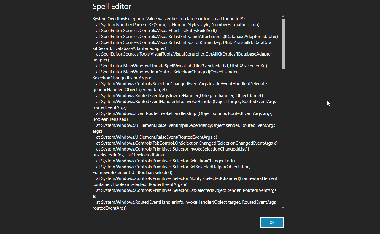 Remorseless Winter Visual Tab Bug · Issue #155 · stoneharry/WoW-Spell-Editor · GitHub