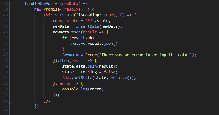 My component is not refreshing after setting state. · Issue #2208 · mbrn/material-table · GitHub