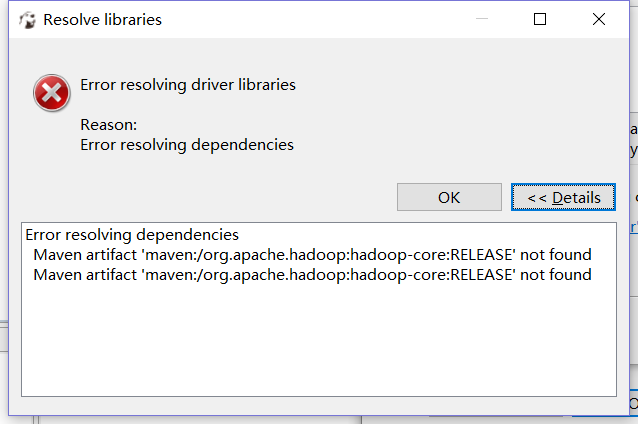 Apache Hive Connection Issues Error Resolving Driver Libraries · Issue 3790 · Dbeaverdbeaver