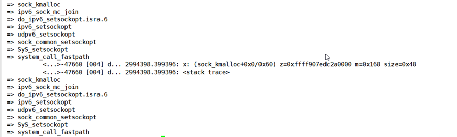 memory leak in kernel space because the memory registered by IPV6_ADD ...