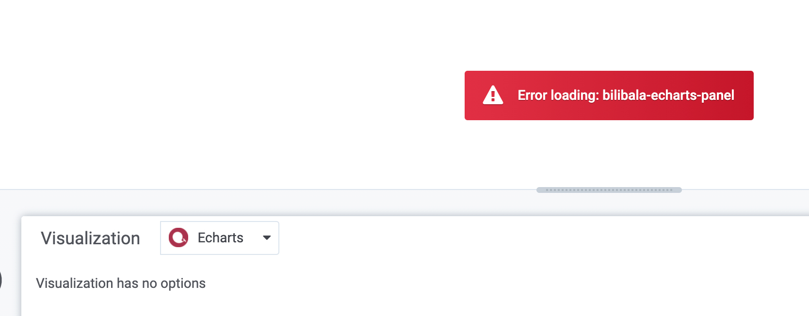 Error Loading Plugin In 674 Version · Issue 37 · Billiballabilibala Echarts Panel · Github