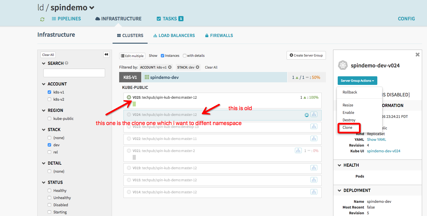 Can Not Clone Server Group To Difference Namespace In Kubernetes · Issue 3315 · Spinnaker