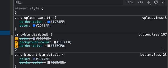 UI5.0 Upload Button disabled禁用情况下的按钮样式错误 · Issue #400 · DTStack/ant-design-dtinsight-theme · GitHub