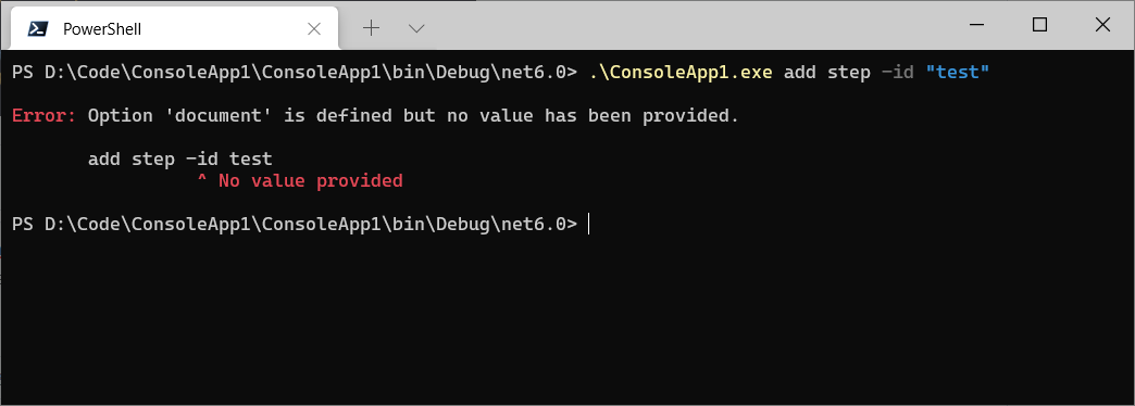 Not possible to specify a CommandOption with "-d" · spectreconsole spectre.console · Discussion ...