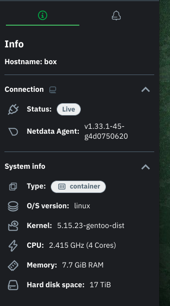 [BUG] Node inspector, false and incomplete information · Issue #300 · netdata/netdata-cloud · GitHub