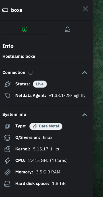 [BUG] Node inspector, false and incomplete information · Issue #300 · netdata/netdata-cloud · GitHub