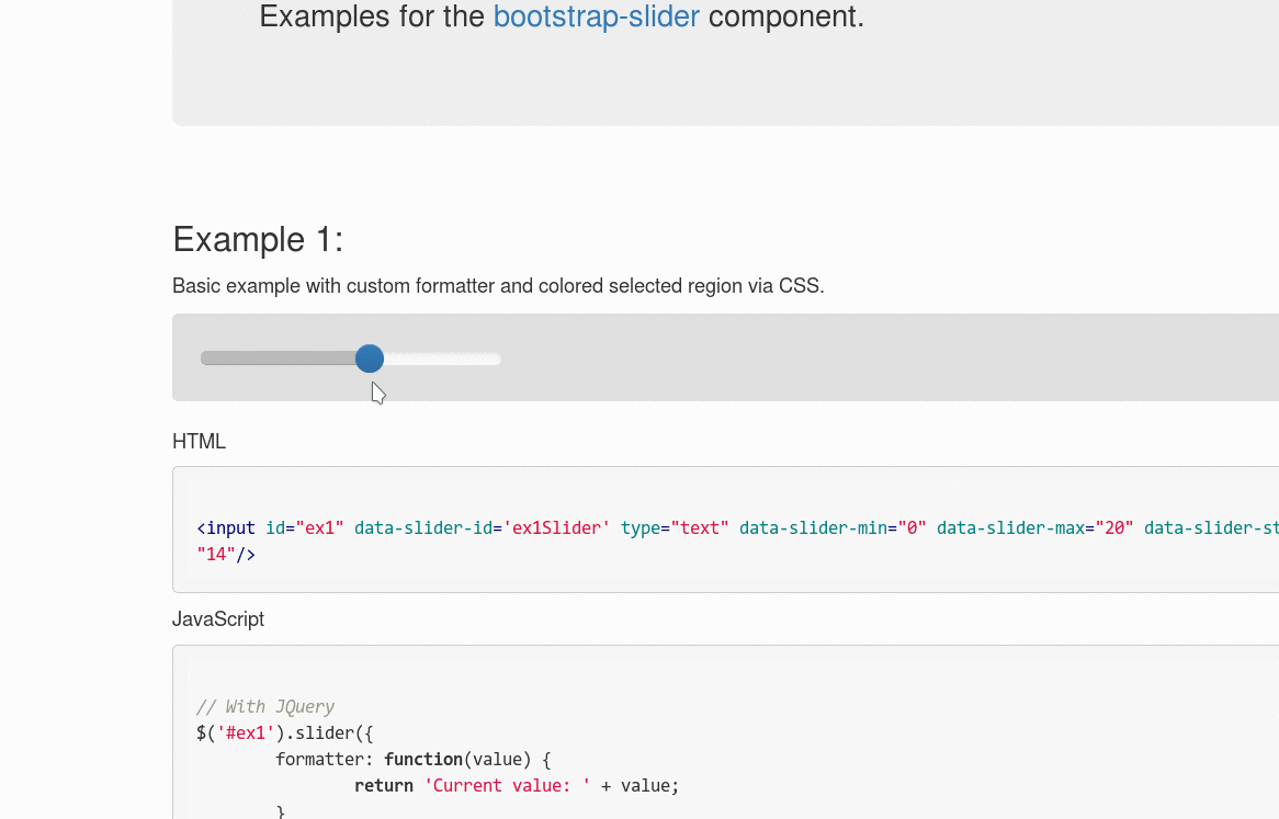 Selection of DOM around while sliding · Issue #746 · seiyria/bootstrap-slider · GitHub